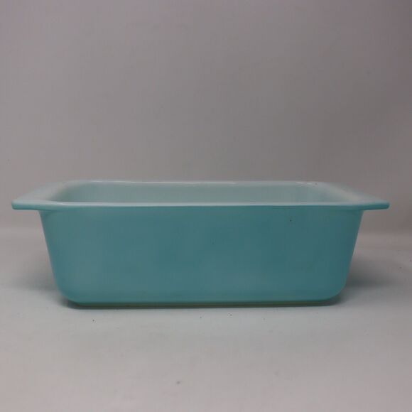 Pyrex | Kitchen | Pyrex Milk Glass Loaf Bread Pan 93 Robin Egg Blue ...